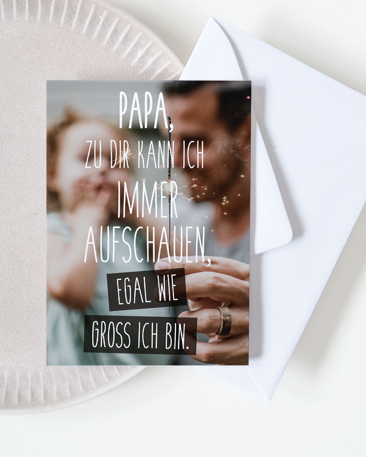 Grußkarte für Papas | Grußkarte zum Verschenken | im VISUAL STATEMENTS® Shop