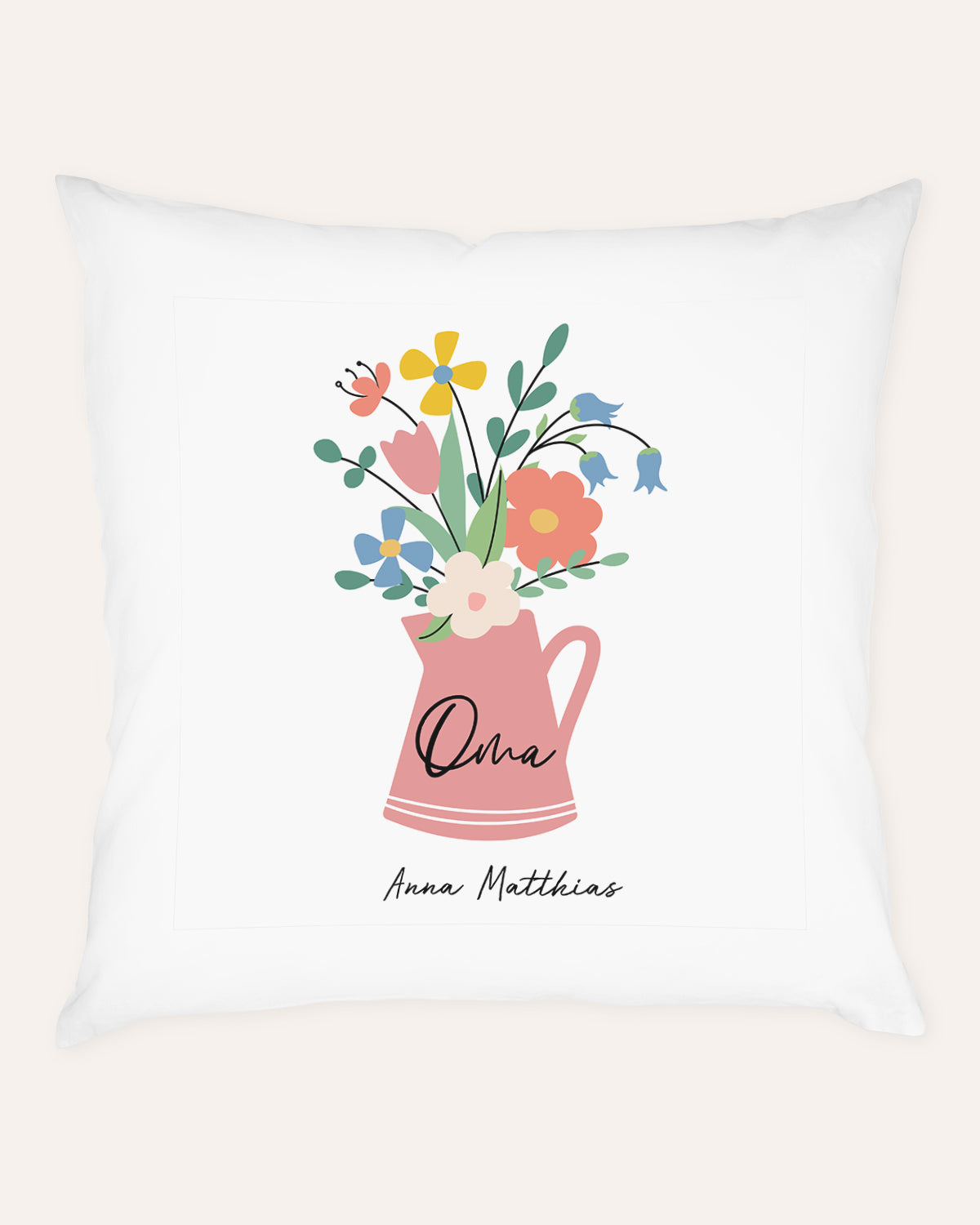Oma Kissen - Personalisiert mit den Namen der Enkel – VISUAL STATEMENTS