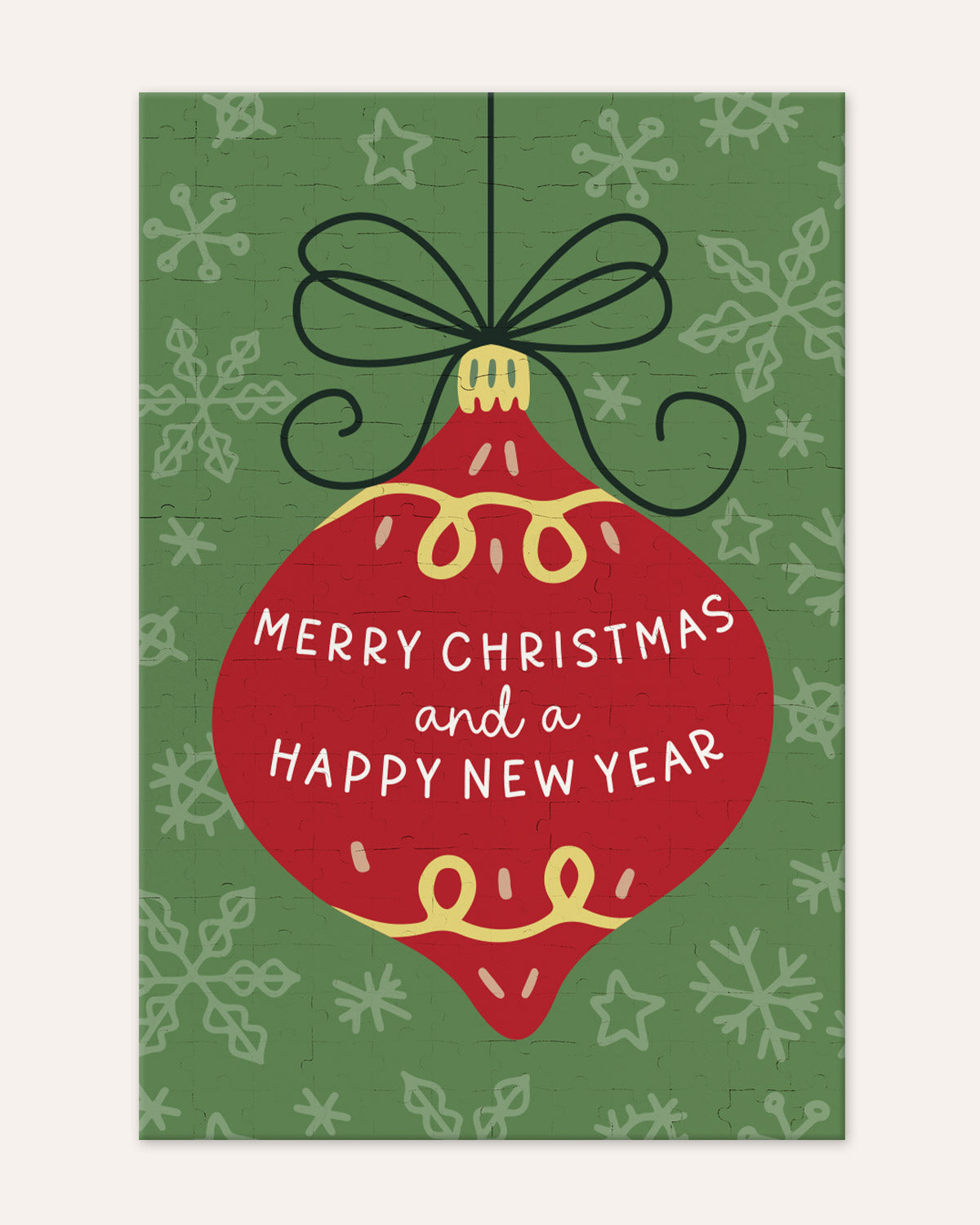 Kleines Weihnachtspuzzle "Merry Christmas & Happy New Year" – VISUAL ...